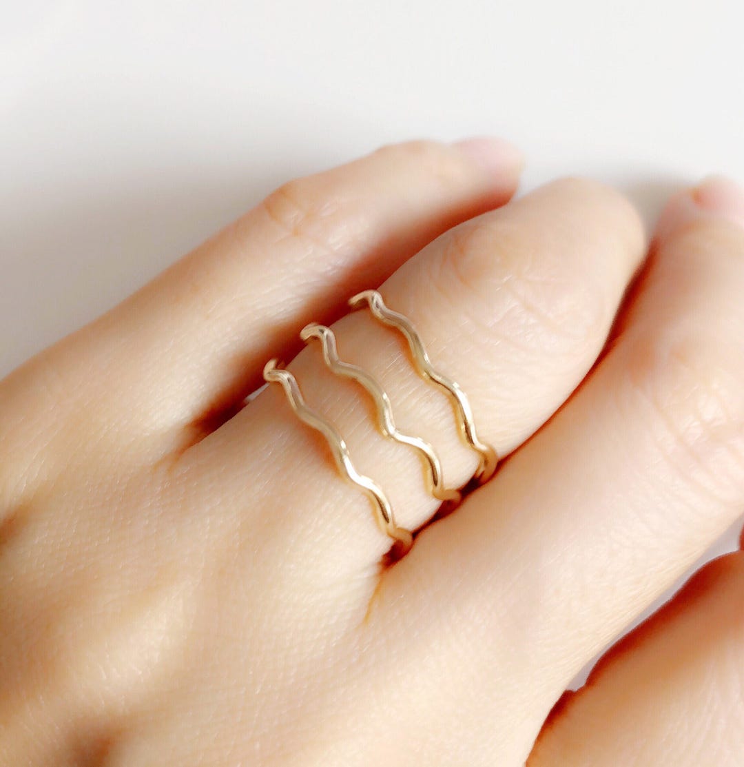 Ring UNAHI - Wavy Ring - Wrapped Ring - Wave Ring (R168) - Etsy