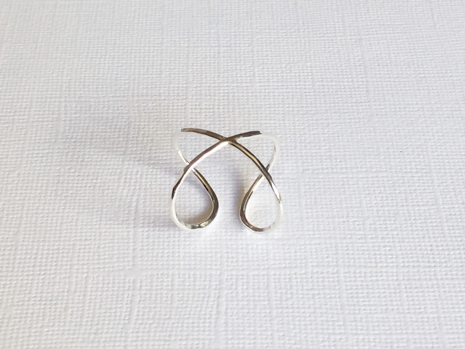 Infinity Ring X Ring Stacking Ring Sterling Silver | Etsy