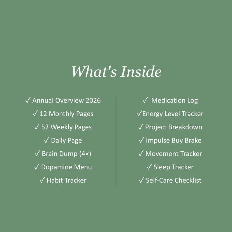 ADHD Planner 2026 English | Digital GoodNotes | PDF - Etsy.de