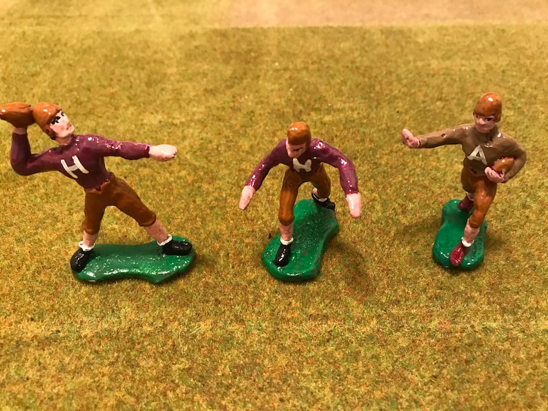 Old Time Football Players 60mm Metal Figures - Etsy