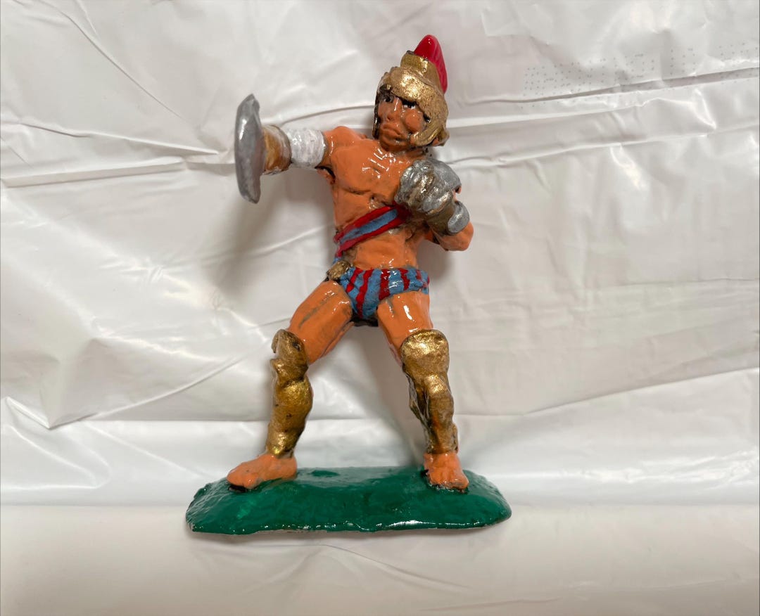 60mm Roman Gladiator "scissor" Solid Cast Pewter Made in USA - Etsy