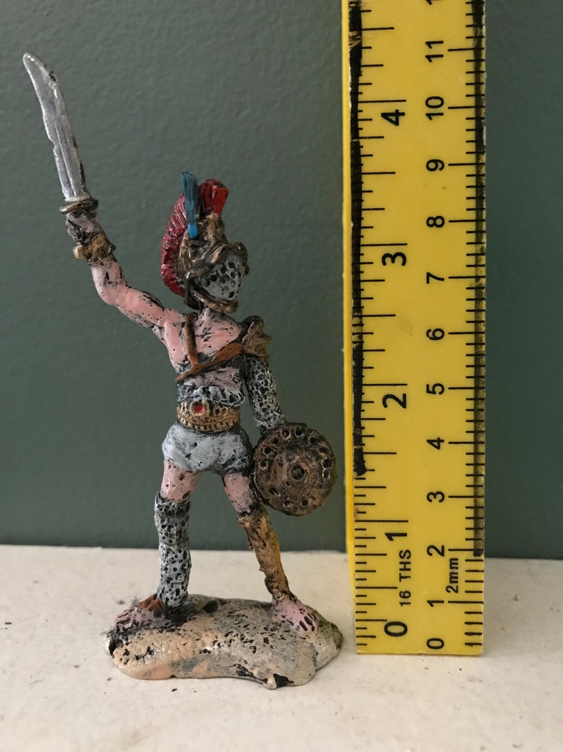 Roman Gladiator 3.5” Metal Figure - Etsy