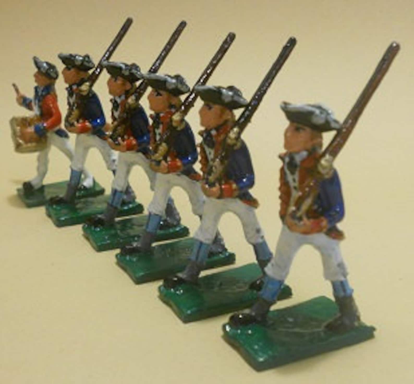 American Revolution Colonial Toy Soldiers of 1776 - Etsy