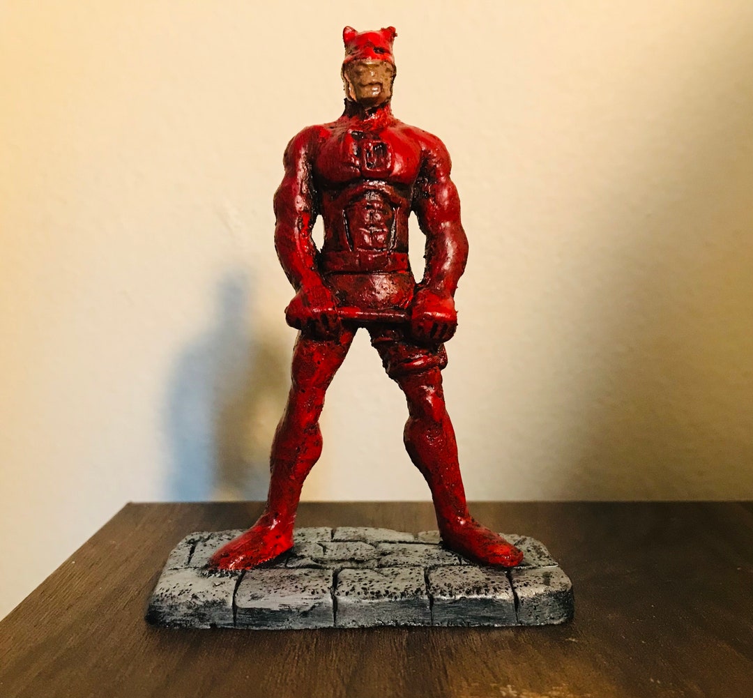 Daredevil Superhero 4”plastic Handmade - Etsy