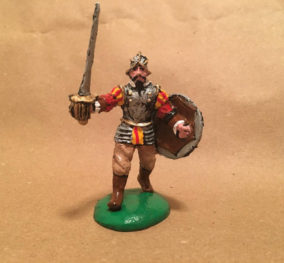 Spanish Conquistador 70mm Cast Metal Toy Soldier Miniature - Etsy