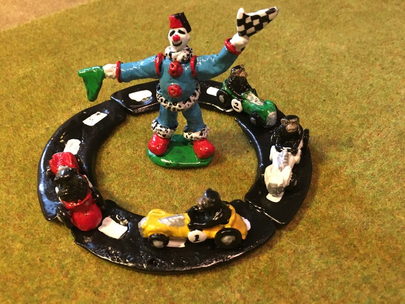 Circus Clown and Race Car Monkeys 54mm - Etsy