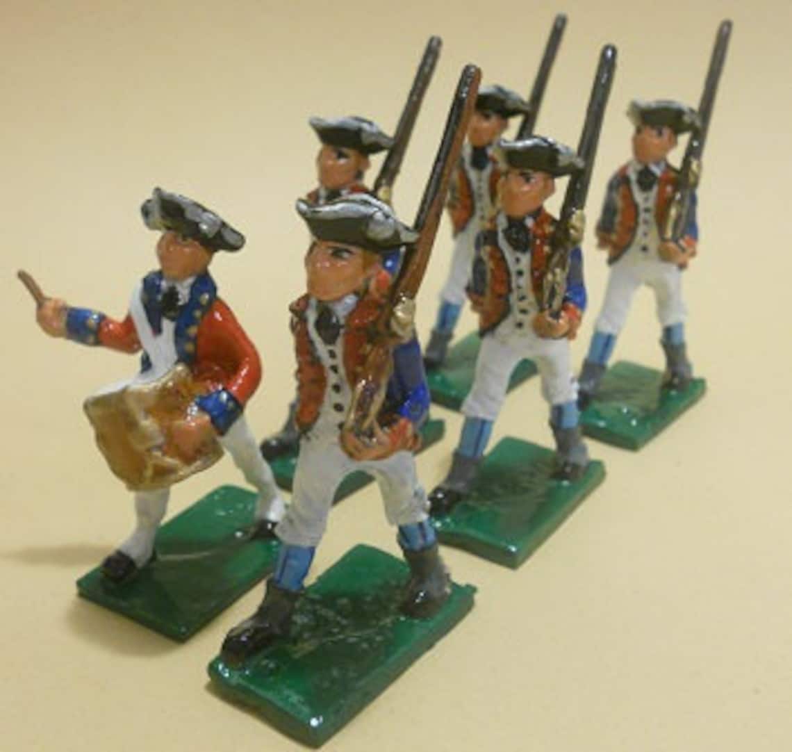 American Revolution Colonial Toy Soldiers of 1776 - Etsy