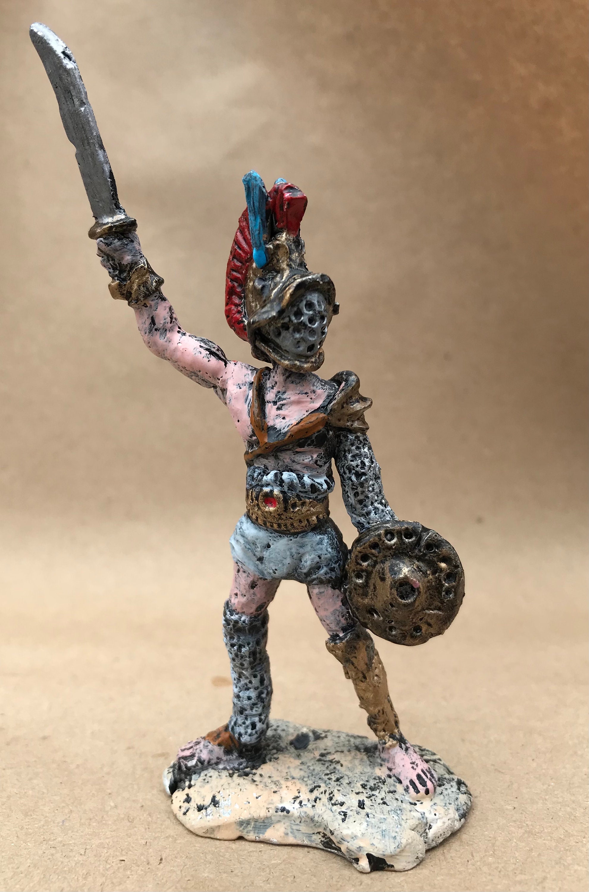 Roman Gladiator 3.5” Metal Figure - Etsy