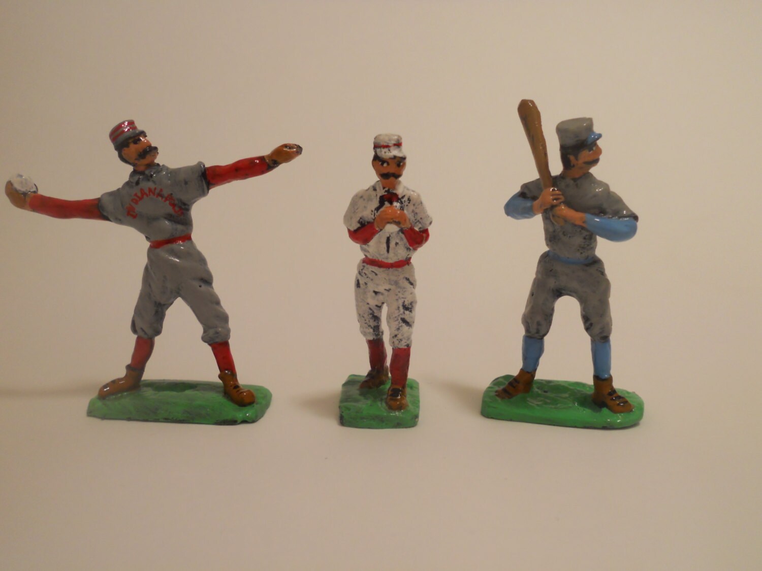 Old-time Baseball Players 60mm Metal Toy Figures - Etsy