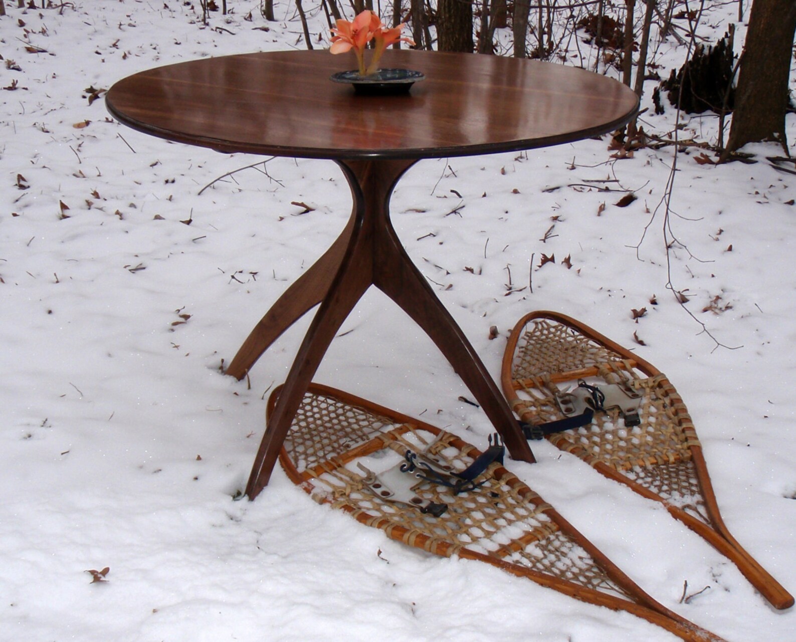 Cute, All Walnut Walking Table - Etsy