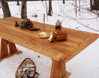 Rare Tiger Maple Stool With Golden Stain - Etsy