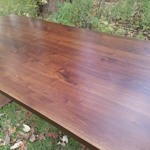 Large Walnut Dining Table With Custom Base - Etsy