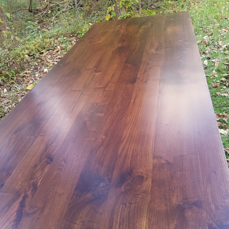 Large Walnut Dining Table With Custom Base - Etsy