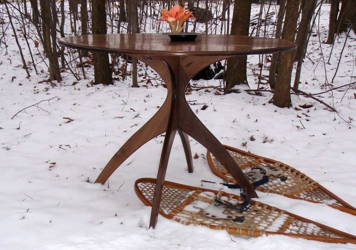 Cute All Walnut Walking Table | Etsy
