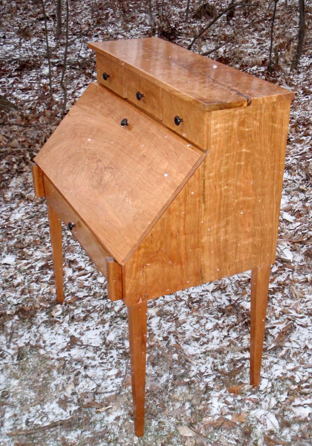 Nature's Cherry Desk in Nature's Snow - Etsy