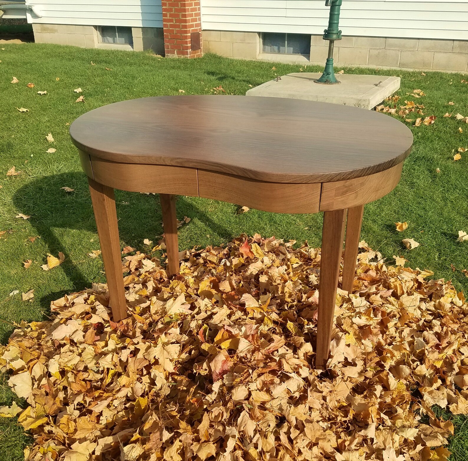 Pretty Little Kidney Shaped Desk - Etsy