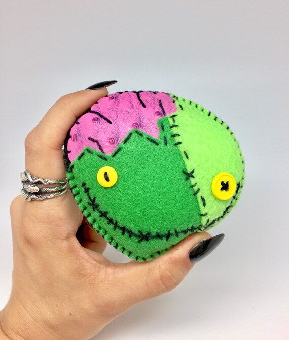 Zombie Felt Ornament Zombie Halloween Ornament Felt - Etsy