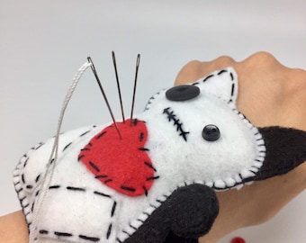 PATTERN Primitive Napping Kitty Pincushion Digital PDF Pattern - Etsy