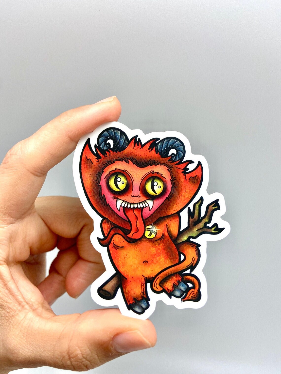 Krampus Sticker Cute Krampus Vinyl Sticker Laptop Krampus - Etsy