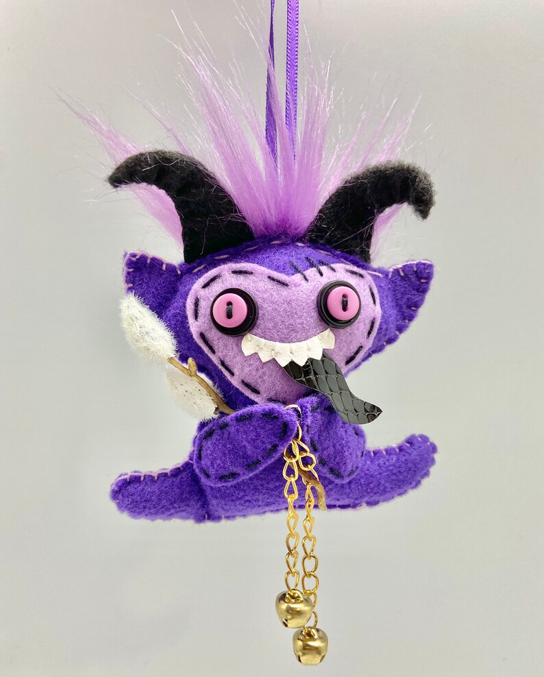 Purple Krampus Doll Krampus Felt Ornament Gruss Vom Krampus - Etsy