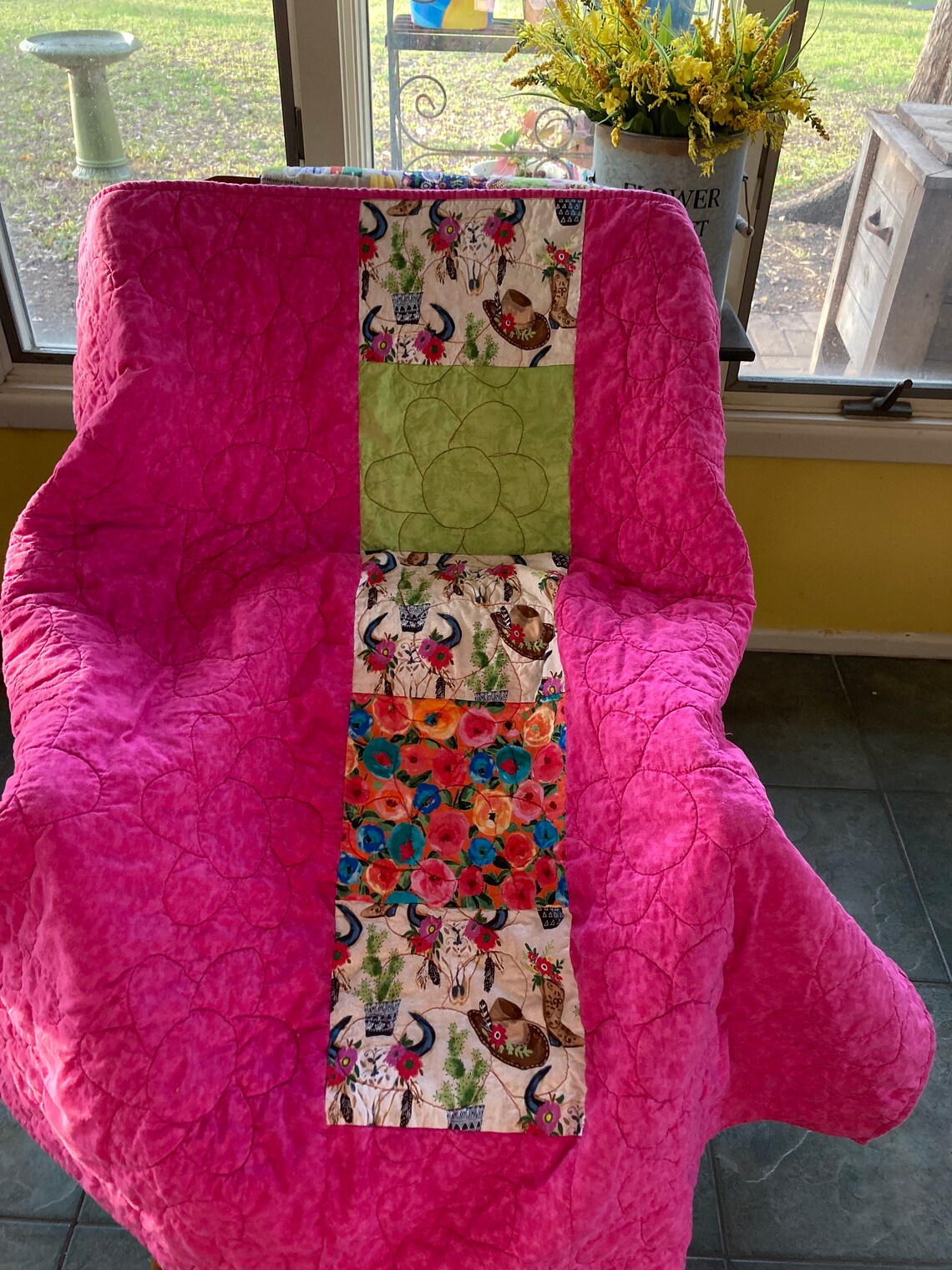 Bright Bohemian Baby Quilt/lap Quilt - Etsy UK