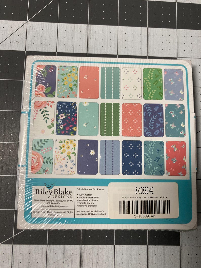 Riley Blake's Poppy and Posey Charm Pack 5 Inch Squares - Etsy