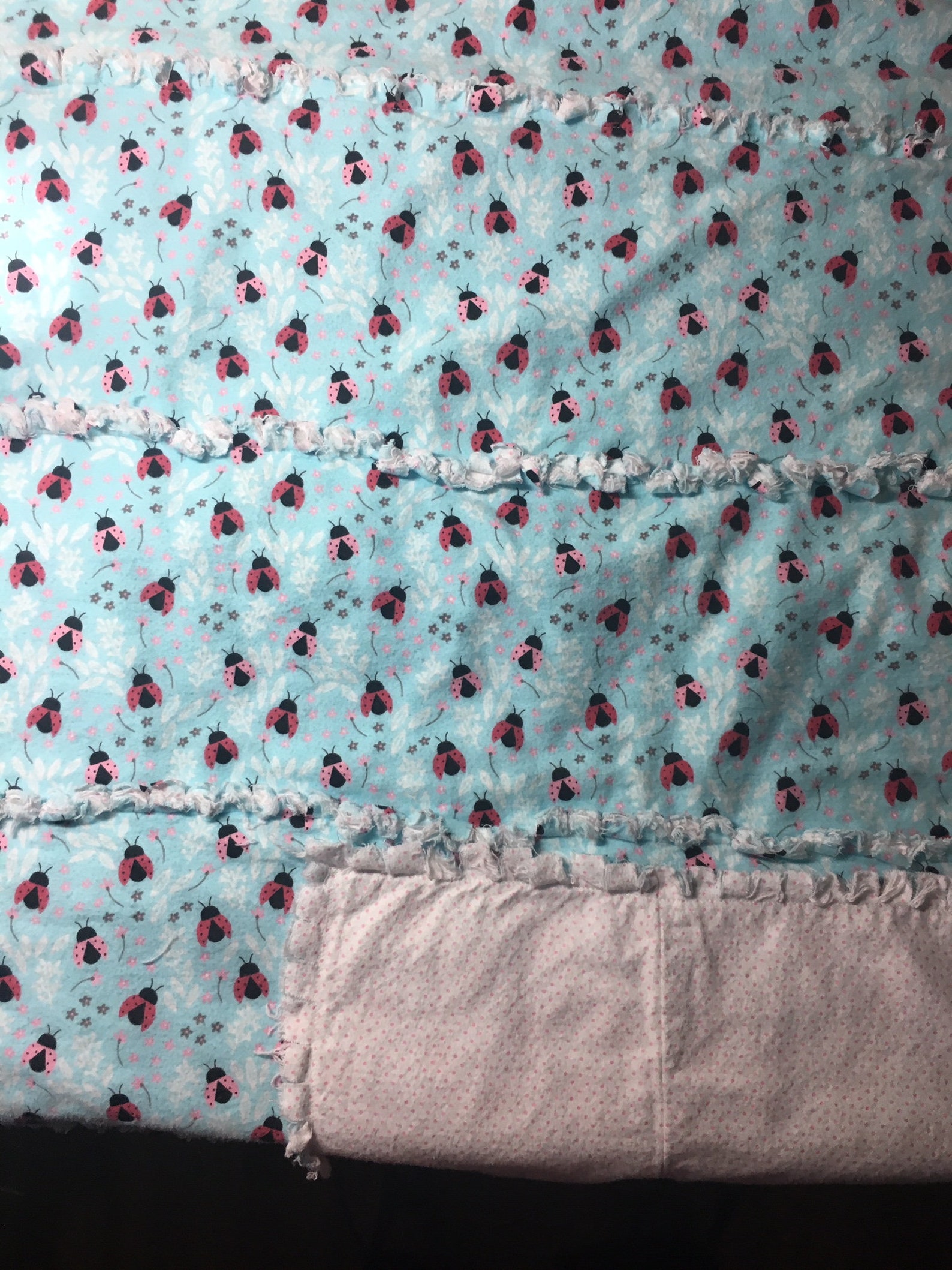 Ragged Flannel Baby Blanket - Etsy