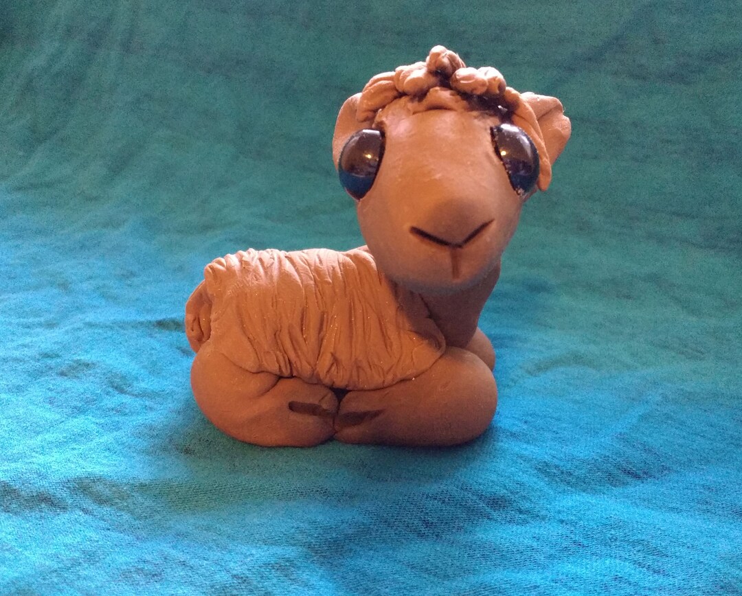 Cutie Critter OOAK Alpaca Clay Animal Sculpture Alpaca - Etsy