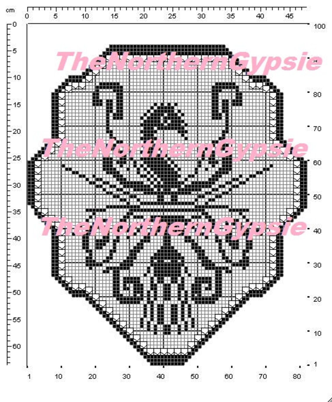 Filet Crochet Pattern 'phoenix' Pdf Instant - Etsy