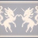 Filet Crochet Pattern 'dancing Unicorns', Instant Download Pdf. - Etsy