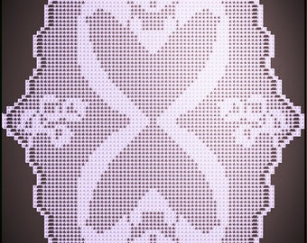 Filet Crochet Pattern 'phoenix', Pdf, Instant Download. - Etsy