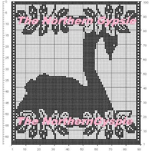 Filet Crochet Pattern 'swan Lake', Instant PDF Download. - Etsy
