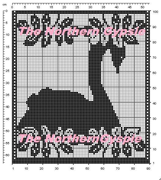 Filet Crochet Pattern 'swan Lake', Instant PDF Download. - Etsy