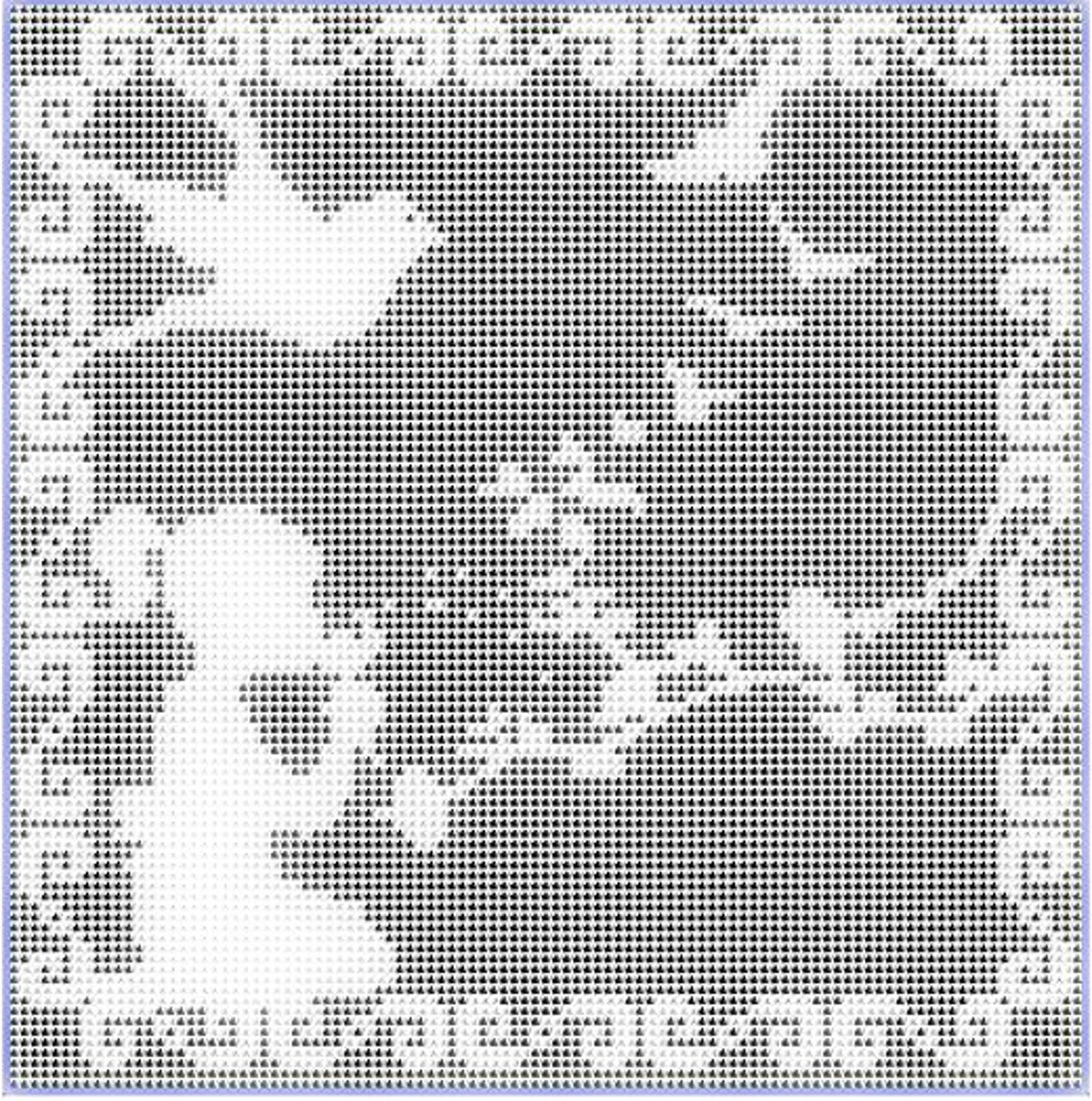 Little Fairy Girl Crochet Filet Pattern Pdf - Etsy