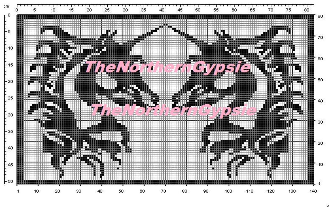 Filet Crochet Pattern "unicorn Union', Pdf, Instant Download - Etsy