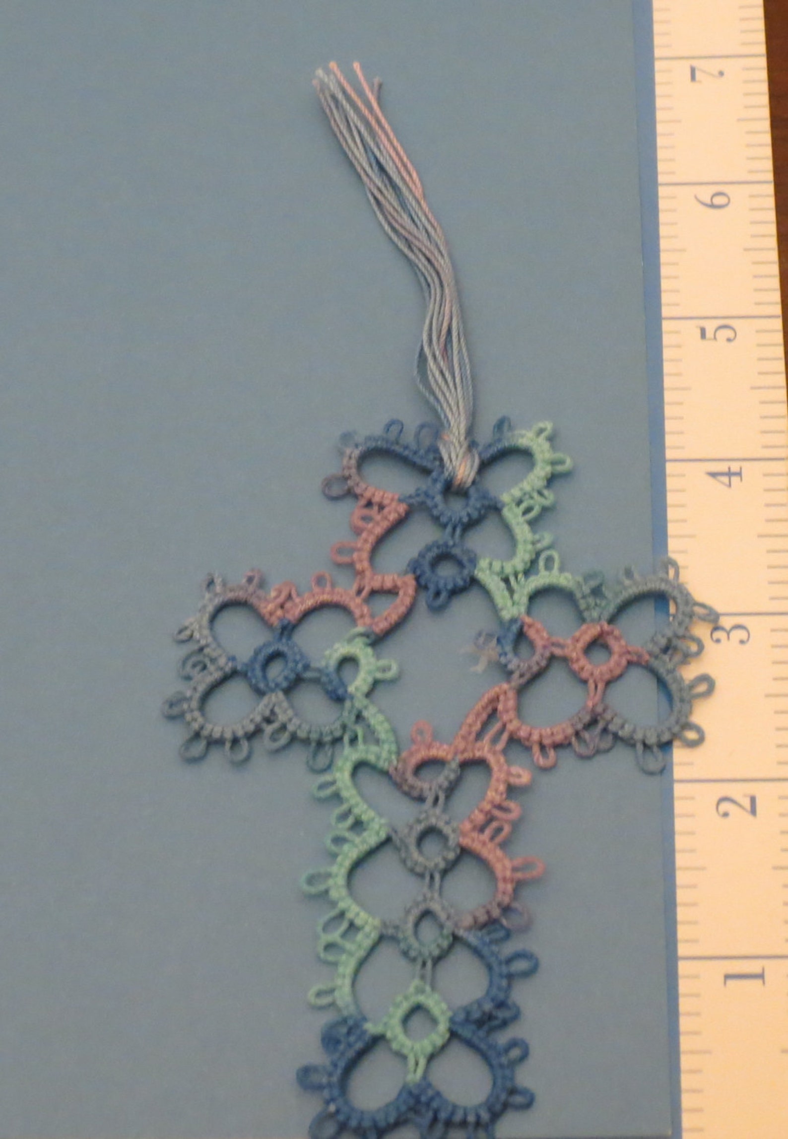 Handmade Tatted Bookmark Tatted Cross Cross Bookmark - Etsy