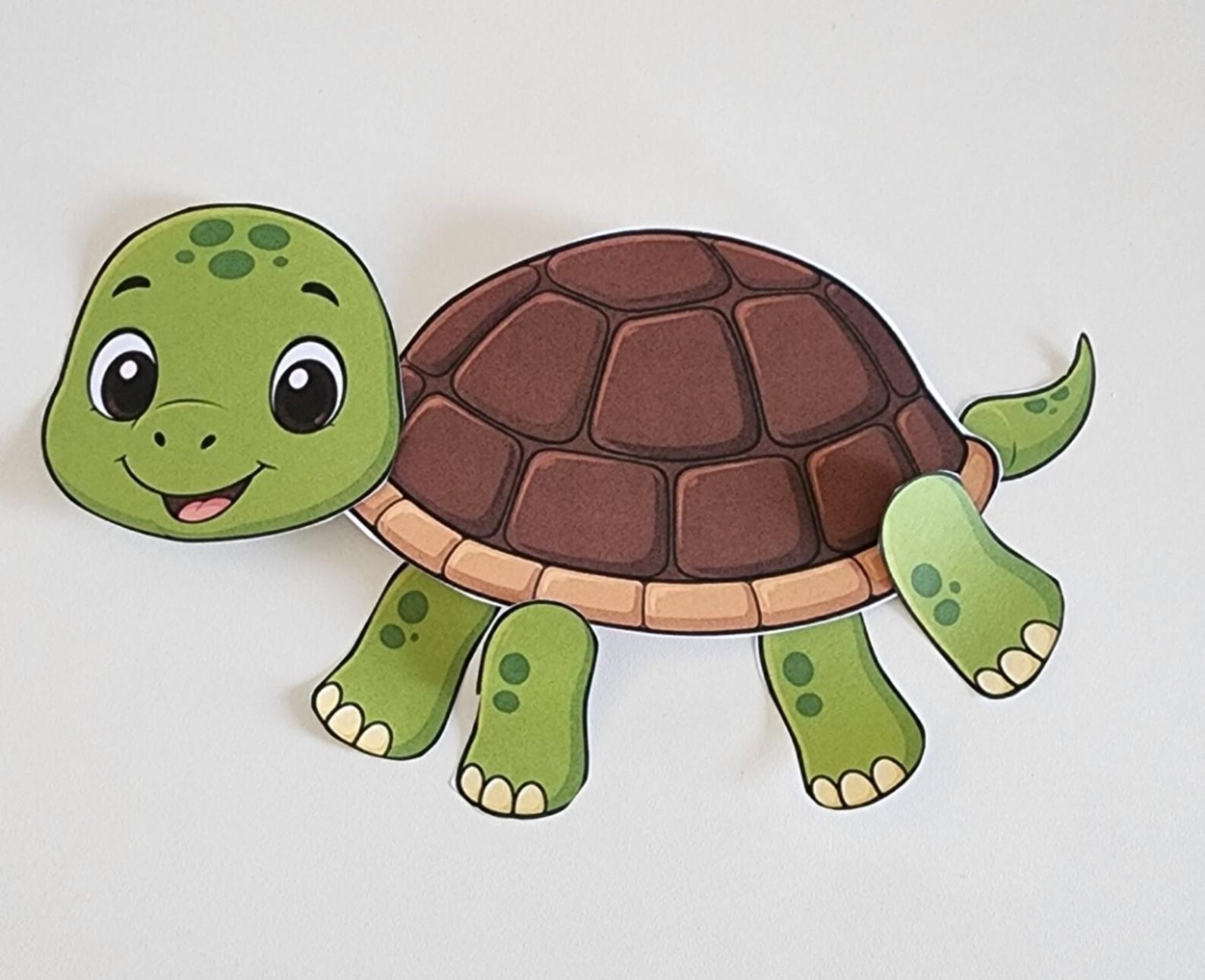 Turtle Craft Printable for Kids | Cut and Glue Activity | Colouring ...