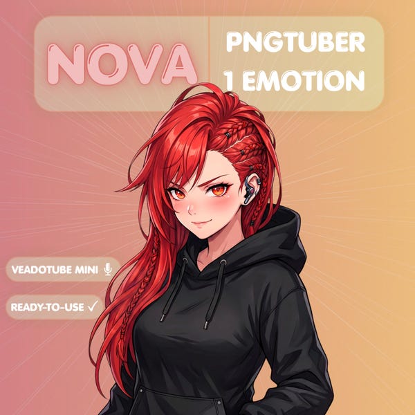 Red Hair Anime Girl - Etsy