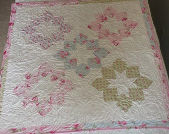 Handmade Cottage Chic Quilts and Accessories by KeriQuilts on Etsy