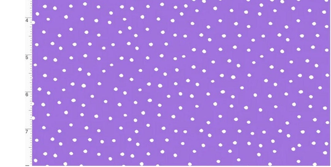 Lilac Dinky Dots, Loralie Desisgns, White Polka Dots, Yardage, 692436 ...