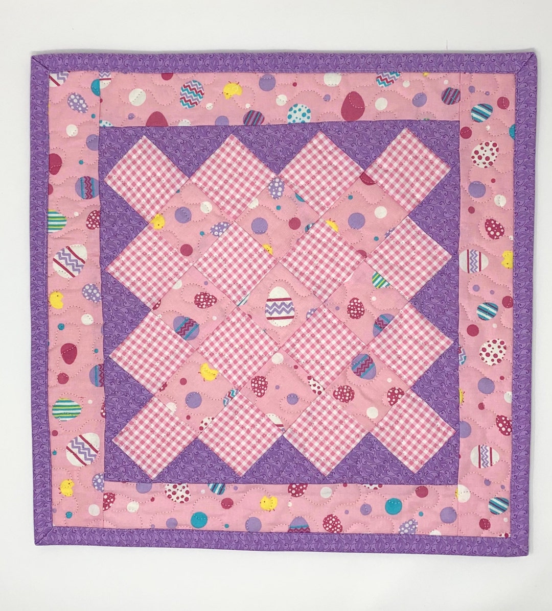 Handmade Easter Table Topper Quilt in Shades of Spring - Etsy