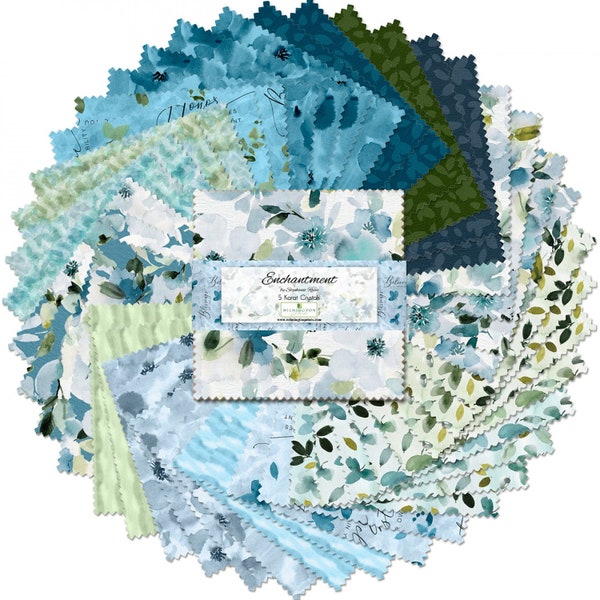 Shades of Blue Charm Pack - Etsy