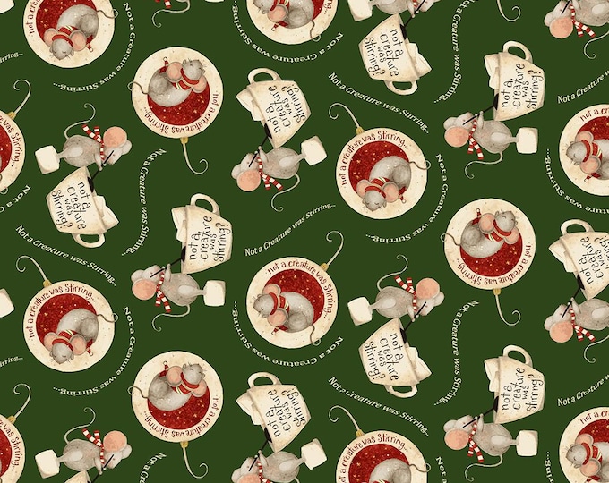 Christmas Fabric Yardage, Gingerbread, Baking up Joy, White Joy Toss ...