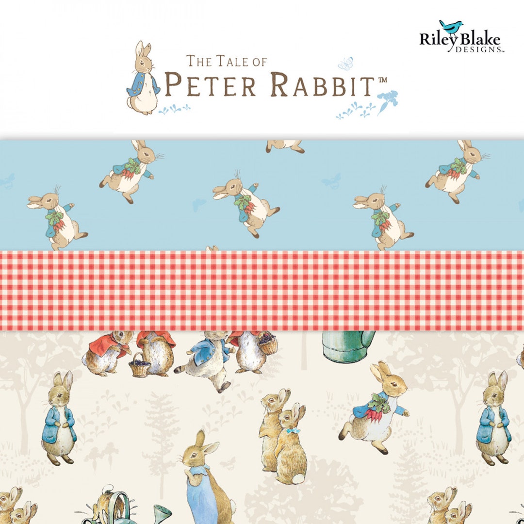 Peter Rabbit Fabric Squares, 5 Inch Stacker, Charm Pack, Riley Blake - Etsy