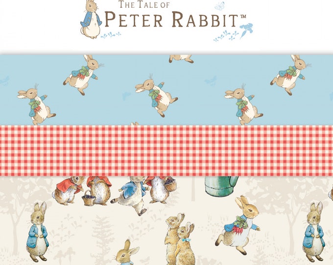 Peter Rabbit Fabric Squares, 5 Inch Stacker, Charm Pack, Riley Blake - Etsy