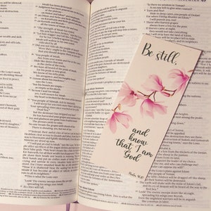 Be Still and Know That I Am God Psalm 46:10 Bookmark | Scripture ...