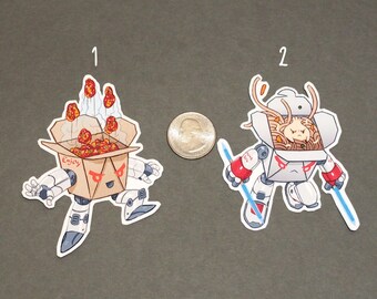 Chinese Take-out Box Sticker Chinese Food Sticker Asian - Etsy