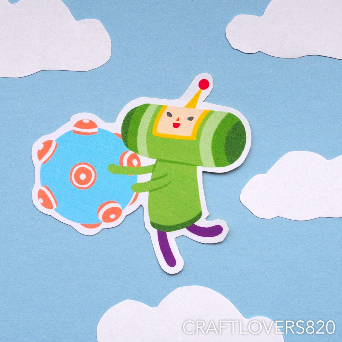 Katamari Damacy Inspired Hand Cut Stickers Katamari Water - Etsy