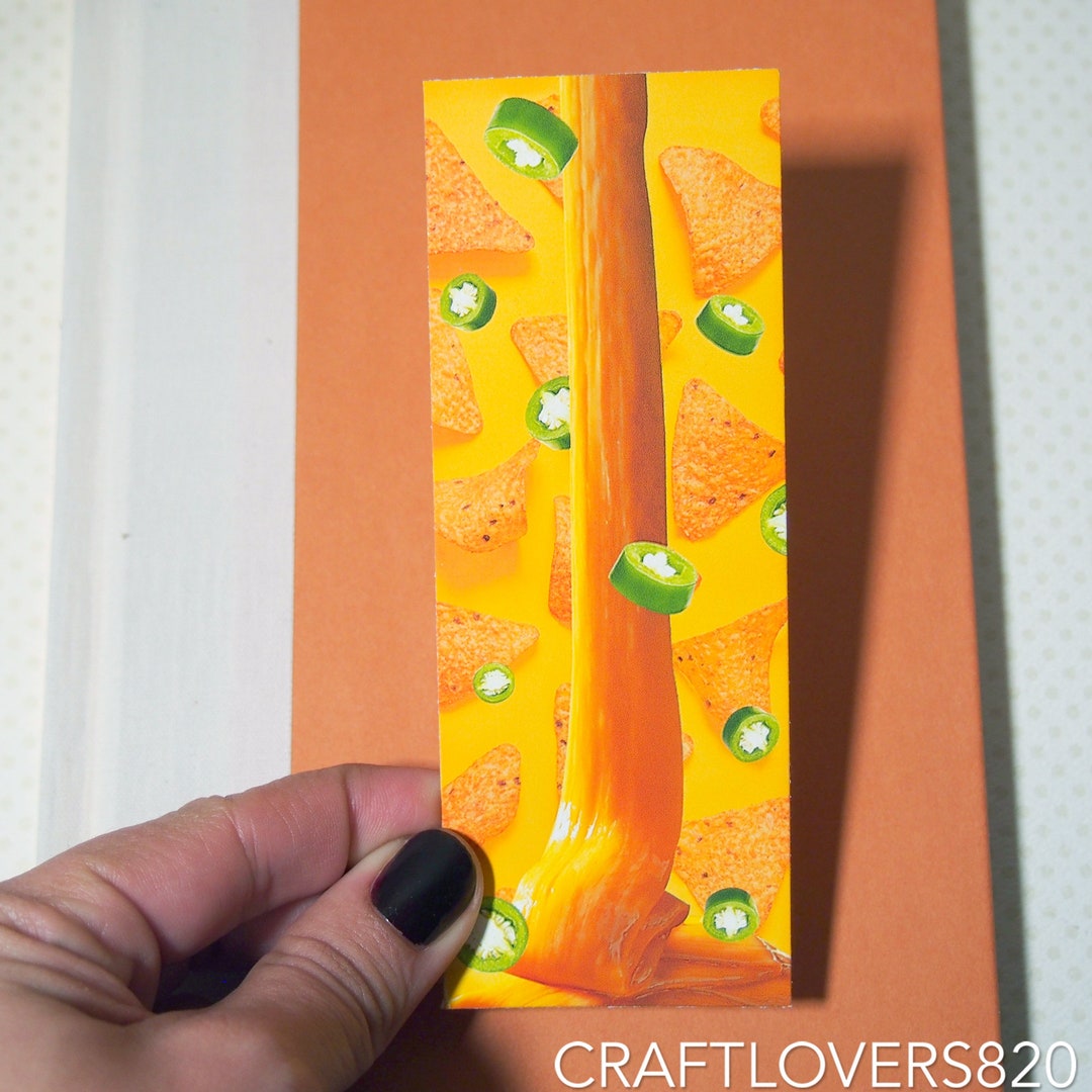 Nacho Cheese Bookmark | Food Themed Laminated Bookmarks | Colorful ...
