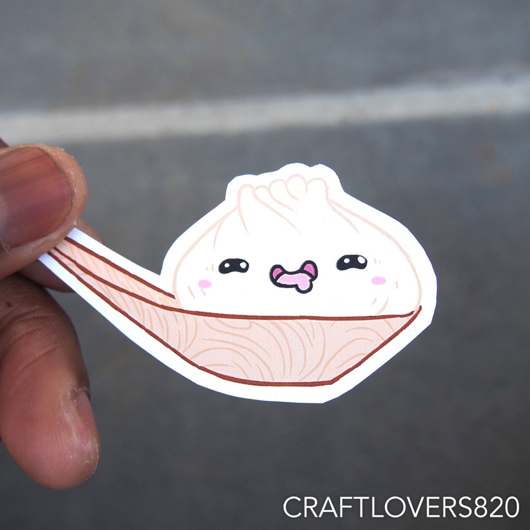 Dumpling Hand Cut Stickers | Kawaii Planner Stickers | Cute Food ...